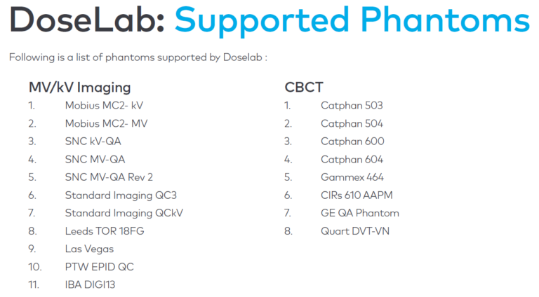 DoseLab【販売終了】 | 放射線治療装置 輸入販売・サポート|ユーロメディテック株式会社